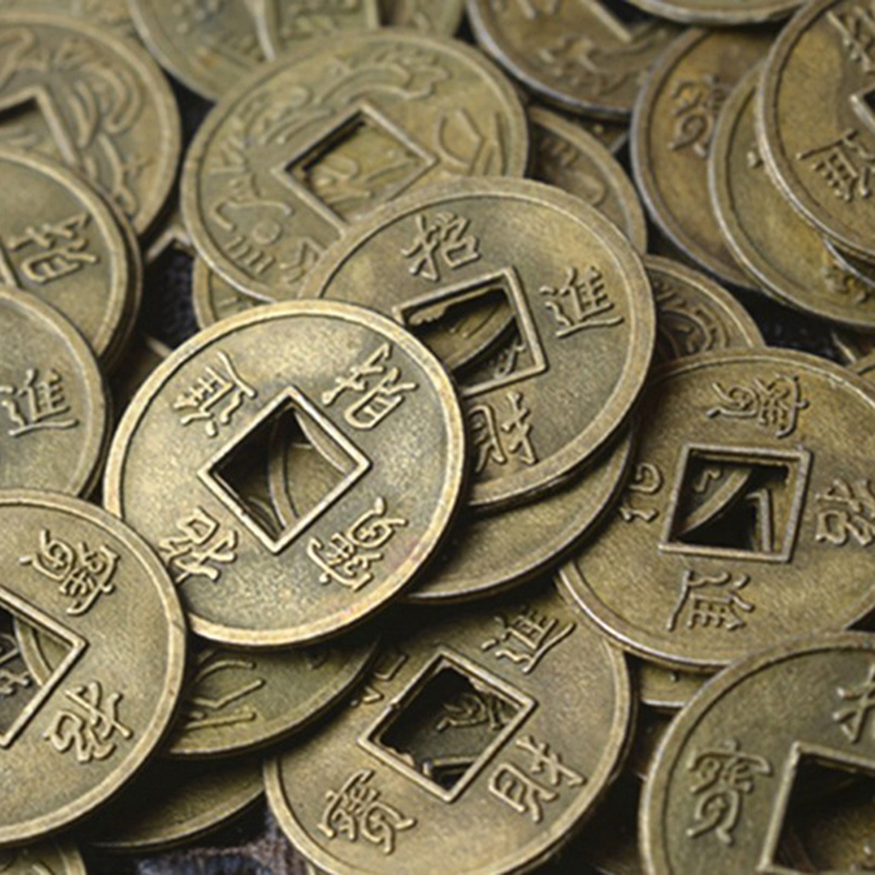 100Pcs Feng Shui Coins Ancient Chinese I Ching Coins For Health Wealth ...