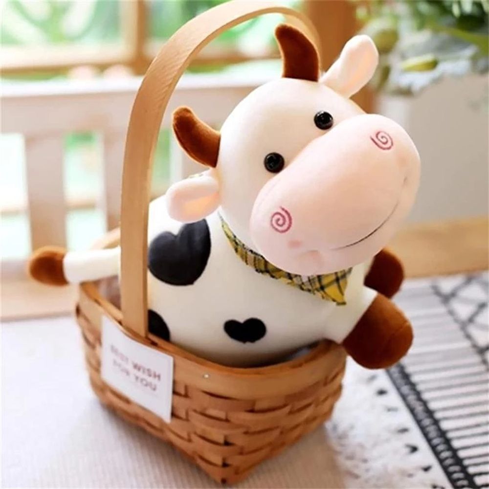 Home Decoration Cartoon Stuffed Animals Smile Cow Soft For Girls Cow ...