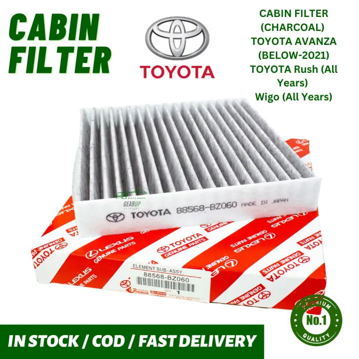 CABIN FILTER (CHARCOAL) for TOYOTA AVANZA (BELOW-2021) / Rush (All ...