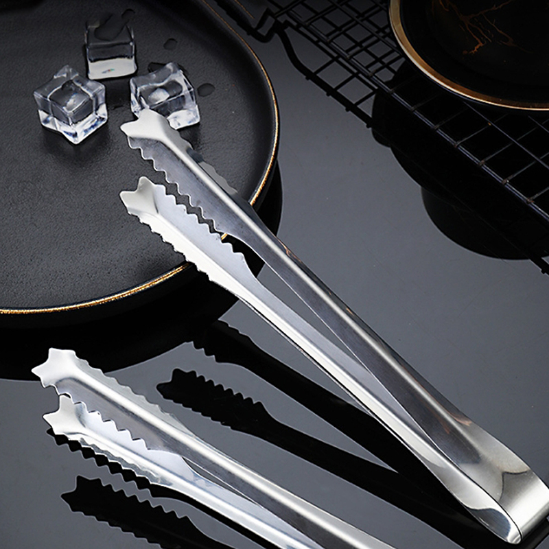 BBQ Food Tongs Barbecue Stainless Steel Kitchen Food Meat Non-slip Non ...