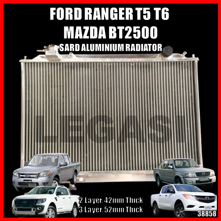 Ford Ranger T5 T6 Mazda BT2500 1998 - 2012 SARD Aluminum Radiator | Lazada