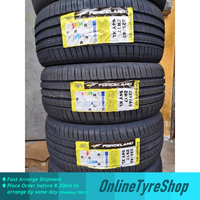 225/45/17 Forceland Vitality F22 Tyre Tayar | Lazada