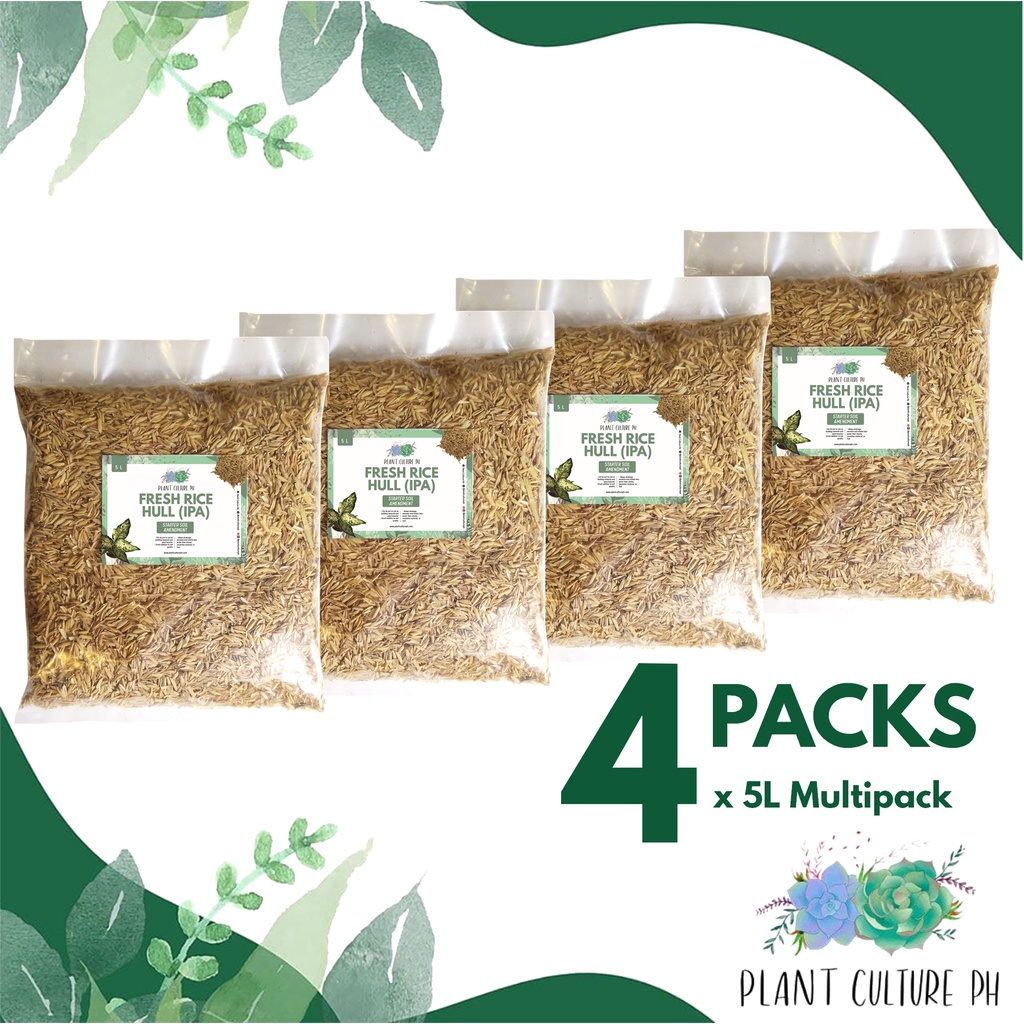 Fresh Rice Hull (Ipa) (5 Liters x 4 Bundle) by Plant Culture PH | Lazada PH