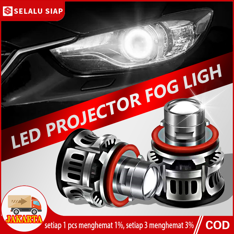 2PCS Lampu Depan Mobil Xenon Sepeda Motor Led Laser Led Foglamp Lens ...