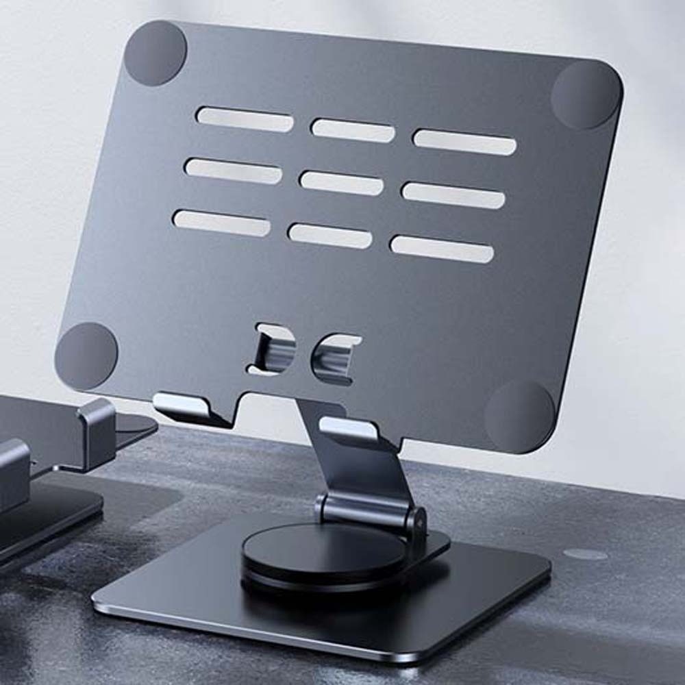 Sturdy Base 360 Degree Rotatable Tablet Stand Silicone Carbon Steel ...