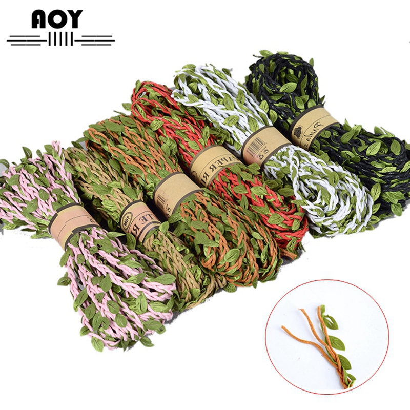 5meters Leaf Rope Natural Hessian Jute Twine Rope Burlap Hemp For ...