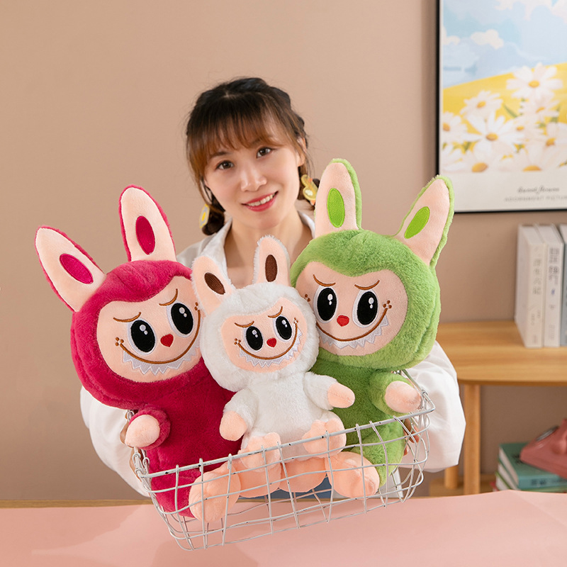 25CM The Monster Labubu Plush Toy Labubu Doll Set Labubu Monster ...