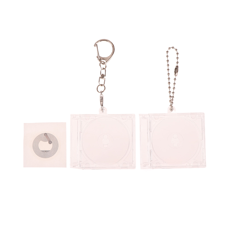 1 PCS Blank Album Mini CD Case Key Chain For DIY Backpack Hanging Decor ...