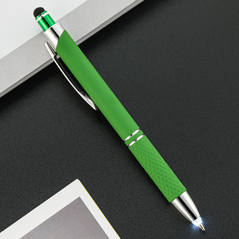 3 In 1 Touch Screen Stylus Ballpoint Pen With LED Light For iPad Iphone ...