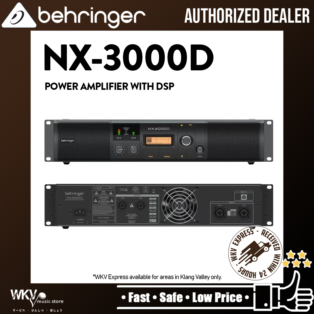 Behringer NX-3000D Power Amplifier with DSP (NX3000D / NX 3000D) | Lazada