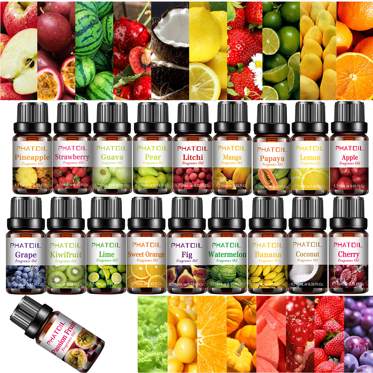 PHATOIL 10ml Lime Fragrance Oil Fruity Perfume Making Coconut ...