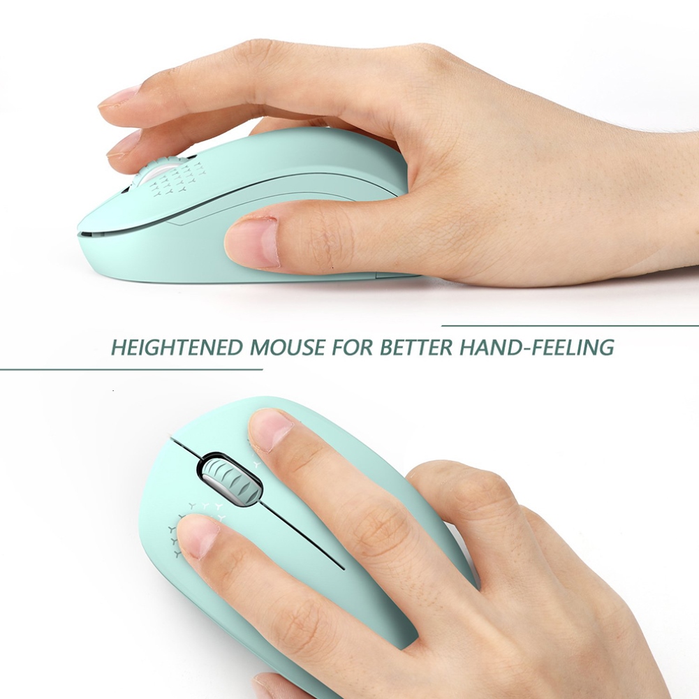 I210 Mute 2.4g Wireless Mouse 2 Keys 1600 Dpi Portable Ergonomic Women Mini Mouse For Desk ...