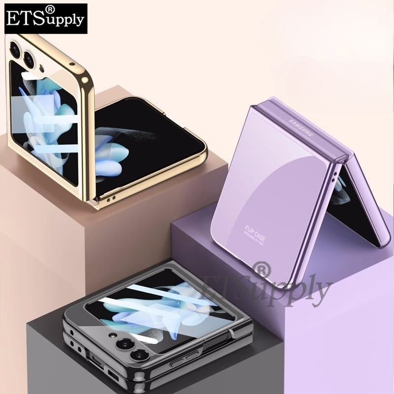 Phone case Samsung Galaxy Z Flip5 Zflip 6 Transparent Plating ...