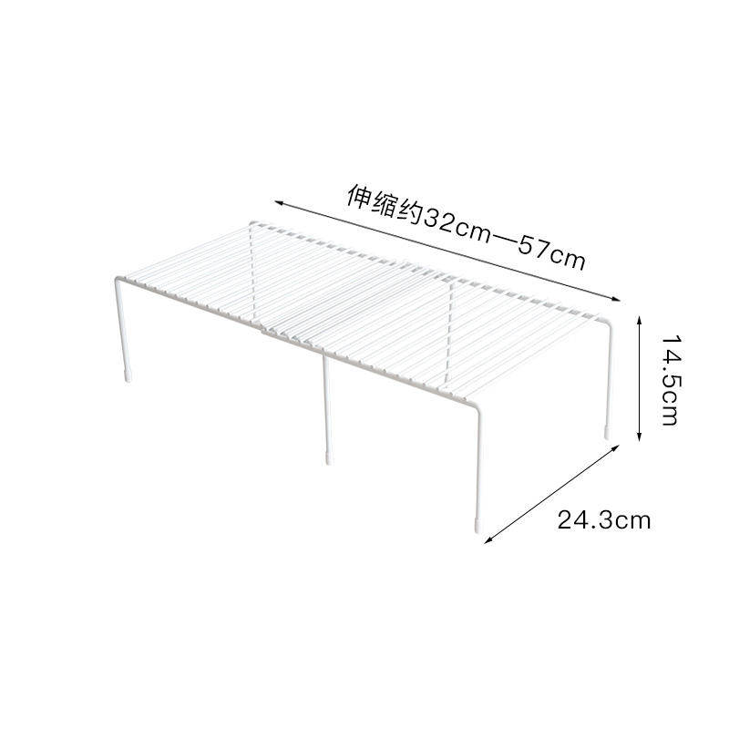 Expandable Cabinet Storage Shelf Rack Metal Wire Rack Cabinet Organizer ...