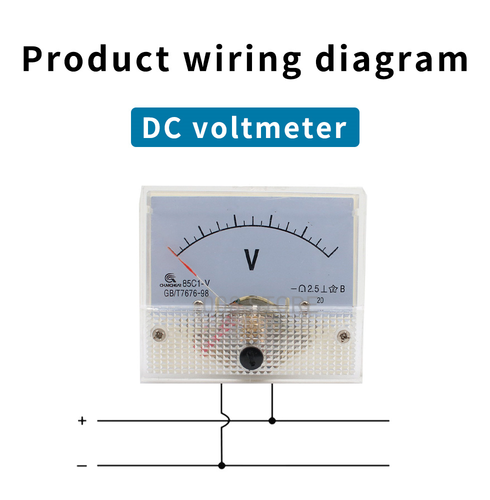 85c1 V Dc Pointer Voltmeter Meter Plate Table 85c1-V Series 1v 2v 3v 5v ...