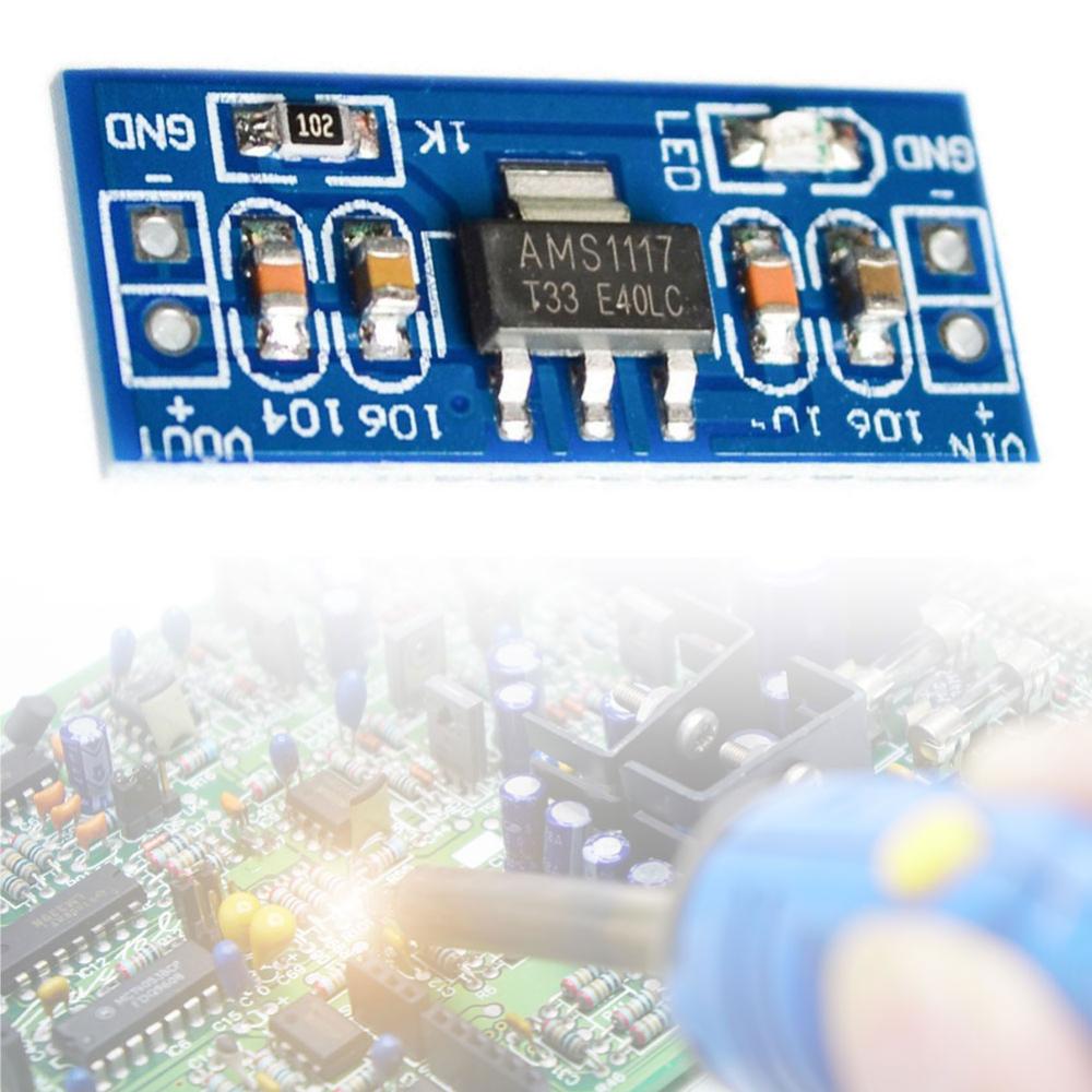 Bside Tool Store AMS1117เครื่องควบคุมแรงดันไฟฟ้าเชิงเส้นแบบ Step-Down 1.2V 1.5V 1.8V 2.5V 3.3V ...