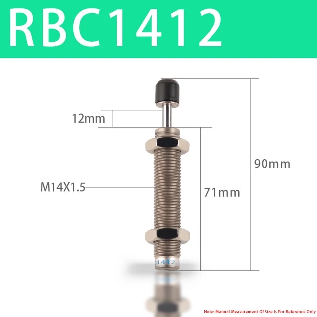 Rbc 1412 Hydraulic Damper Pneumatic Pressure Shock Absorber Adjustable ...