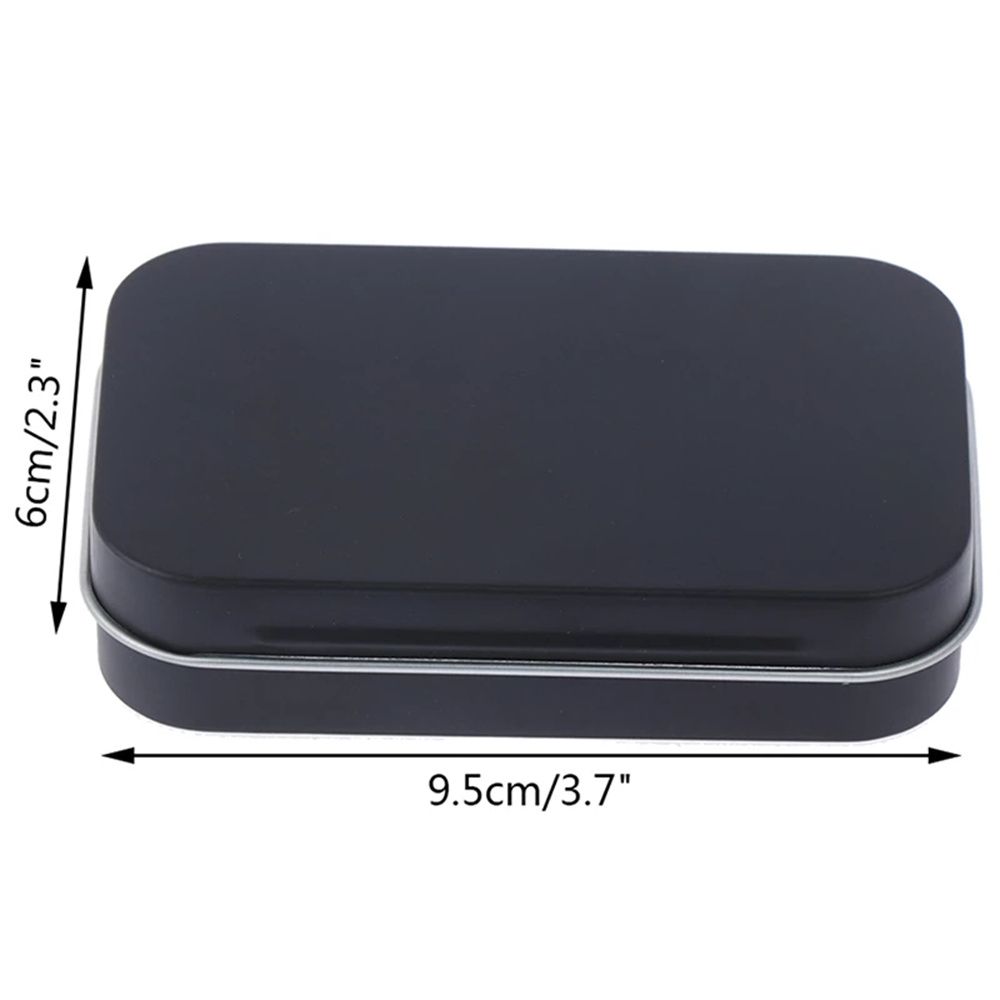 U Disk Tin Black Survival Kit Key Organizer Candy Box Metal Empty Box ...