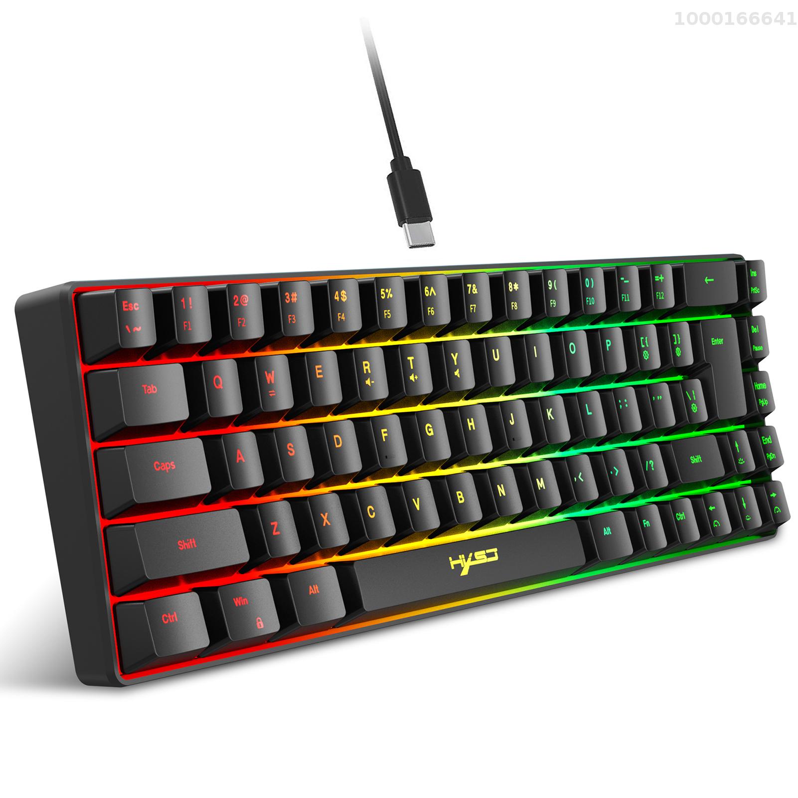 Motospeed V200 có dây K68 RGB Streamer Chơi game mini Bàn phím 19-key ...