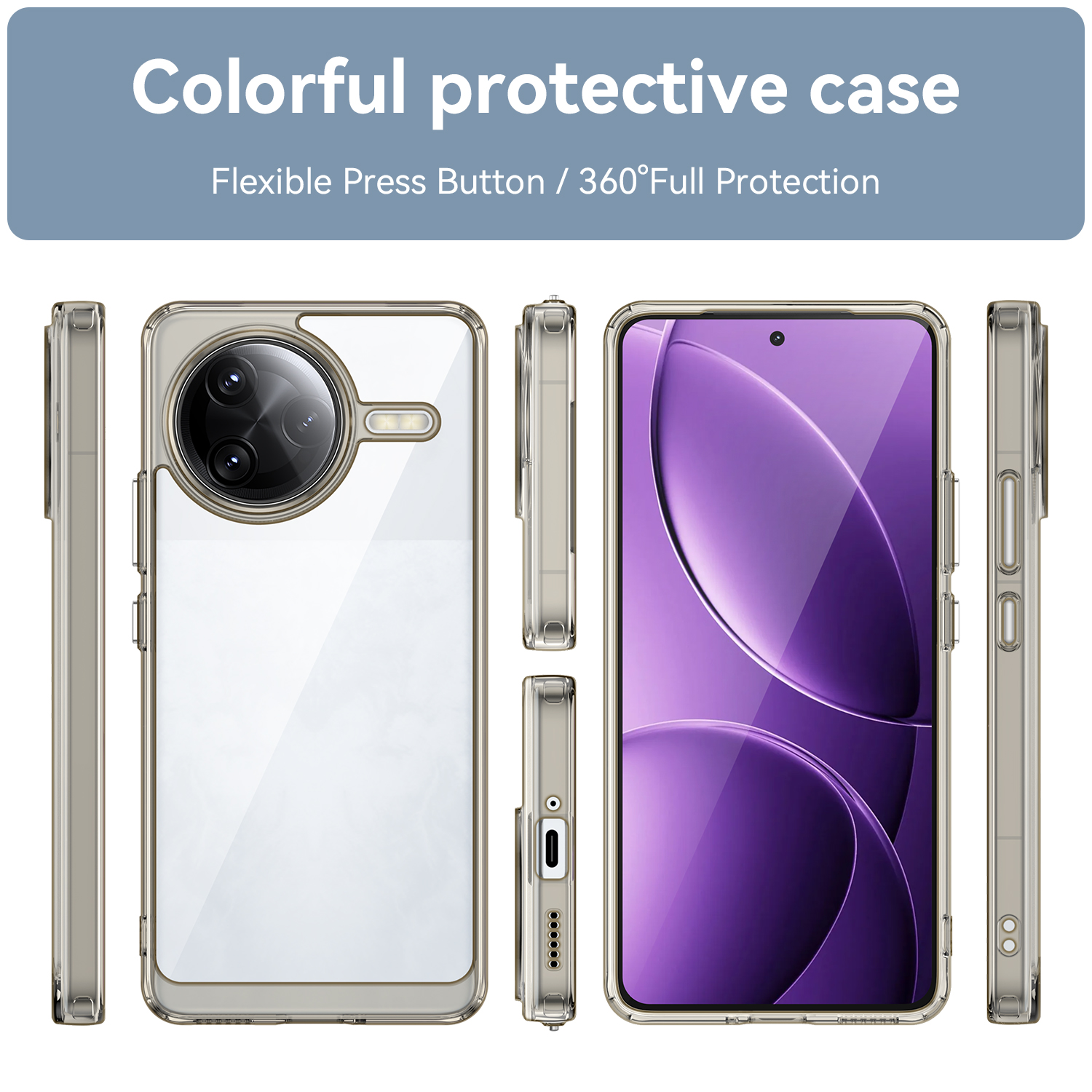 Xiaomi Redmi K80 Pro Case, Clear Designed Shockproof Phone Case, Bumper ...