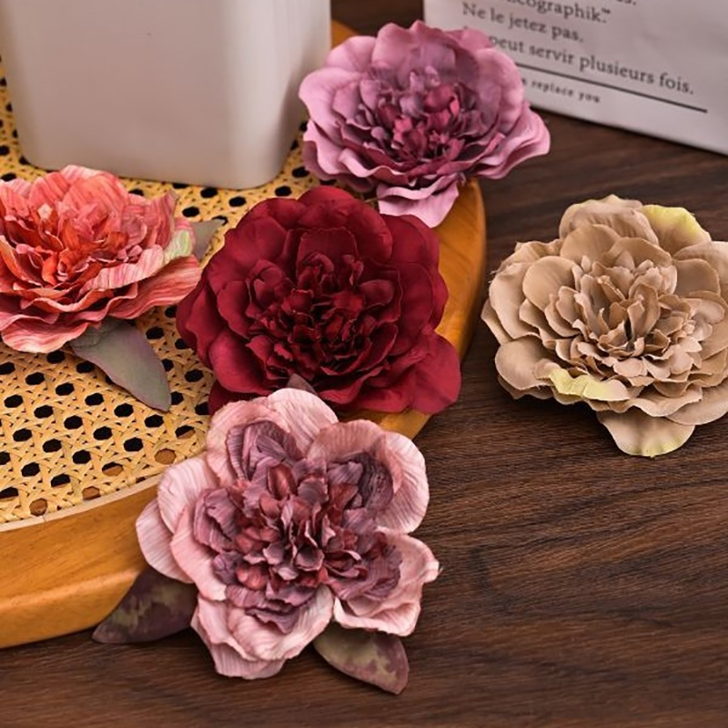 Artificial Fabric Flower Hair Clip Vintage Duck Beak Clip Hair ...