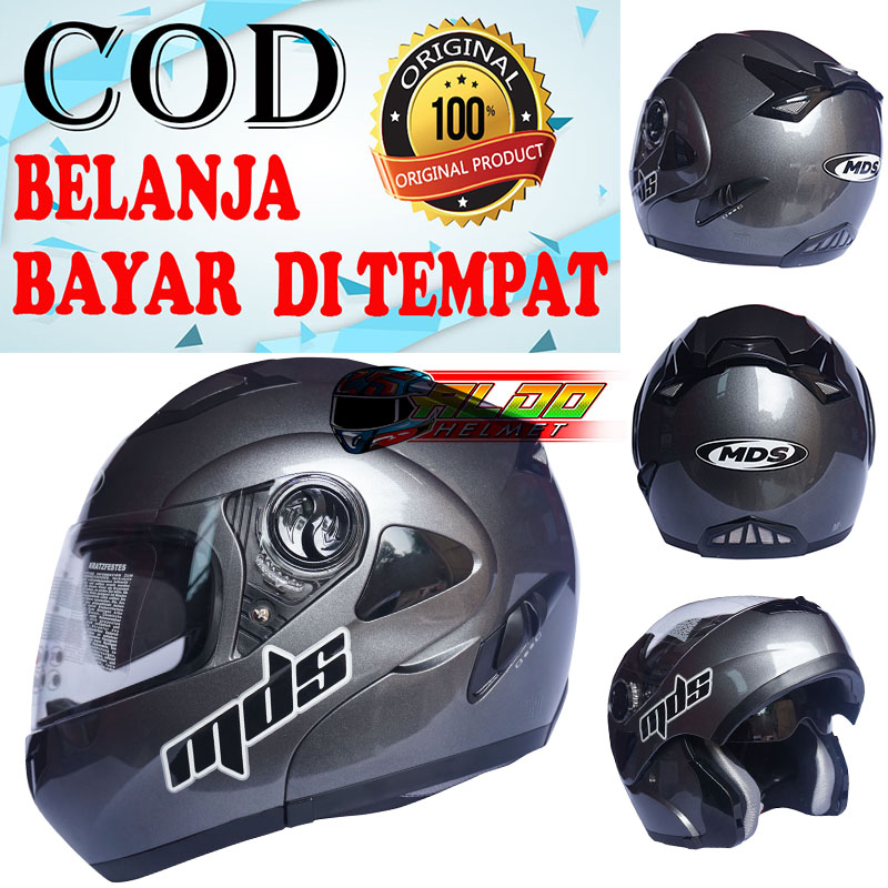 HELM FULL FACE / HELM MODULAR / MDS PRO RIDER POLOS GRAPHITE / HELM ...