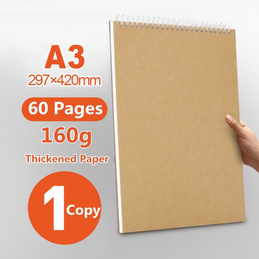 【HOT】Professional Sketchbook Thick Paper Spiral Notebook Art School ...