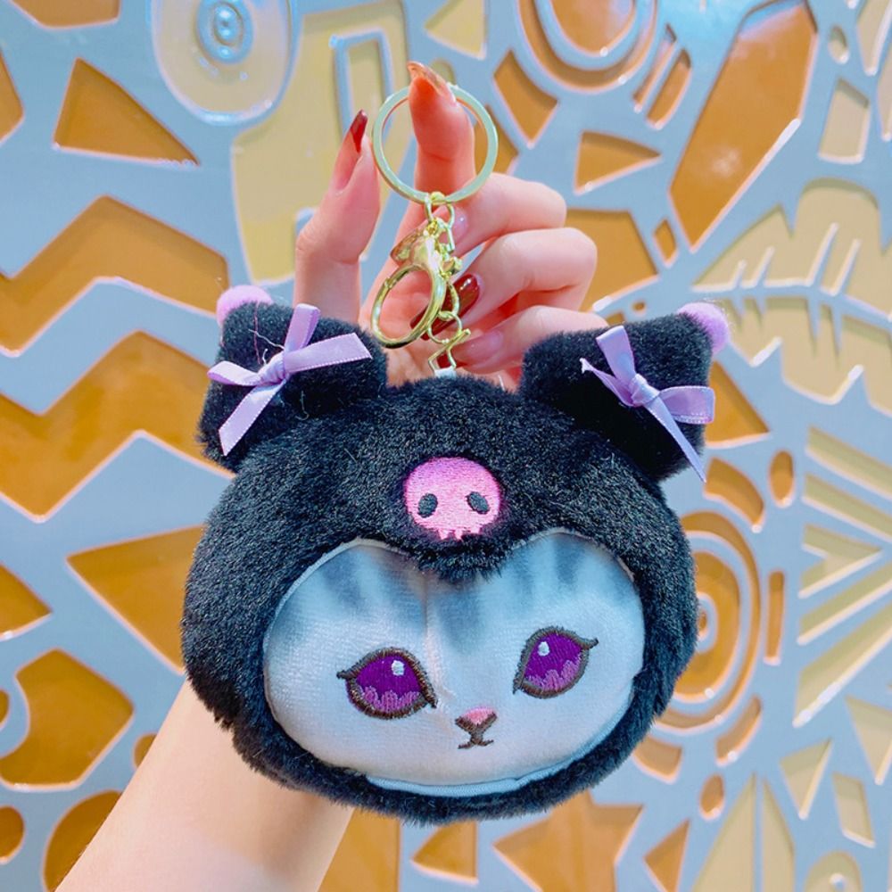 FUYONG Cinnamoroll กระเป๋าใส่เหรียญกำมะหยี่ Kuromi Pomompurin เมโลดี้ ...