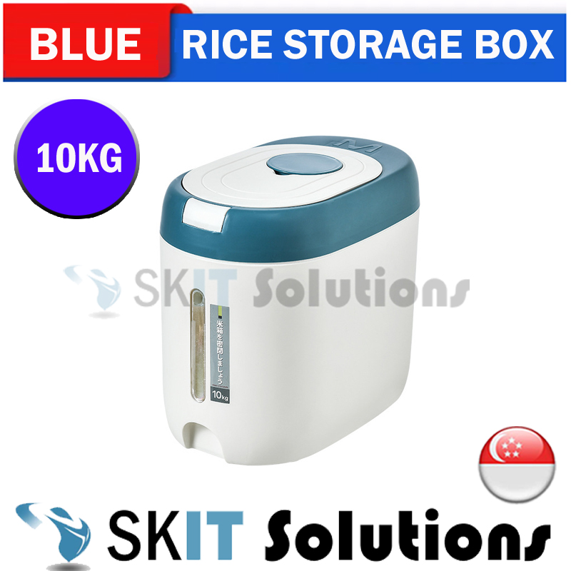 【SG Seller】10KG Rice Storage Box Container Kitchen Organiser Bucket Dry ...