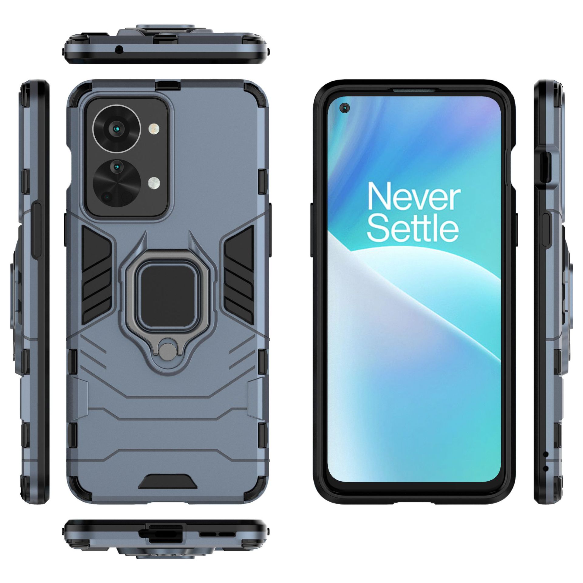 OnePlus Nord 2T Shockproof Phone Case with Adjustable Cell Phone Ring ...