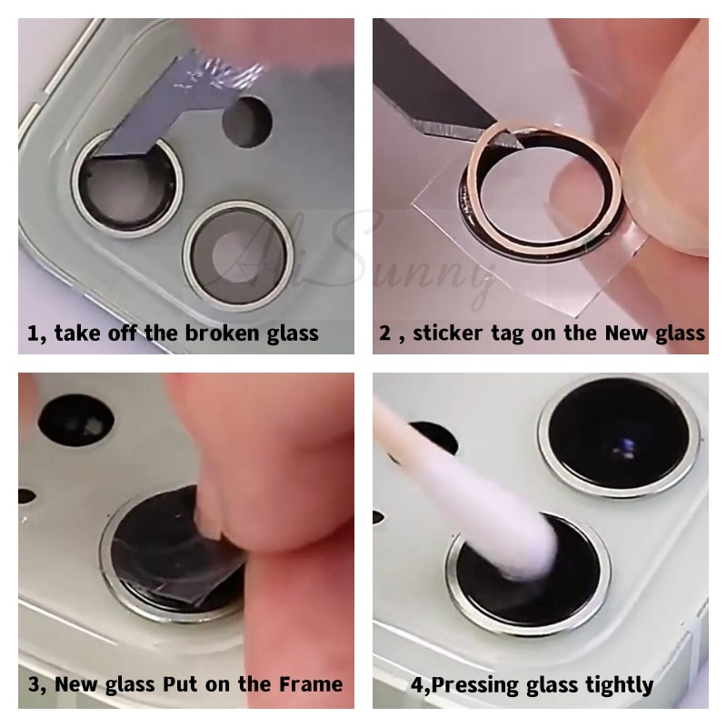 AliSunny Rear Back Camera Glass Lens for iPhone 15 Plus 13 12 11 14 ...