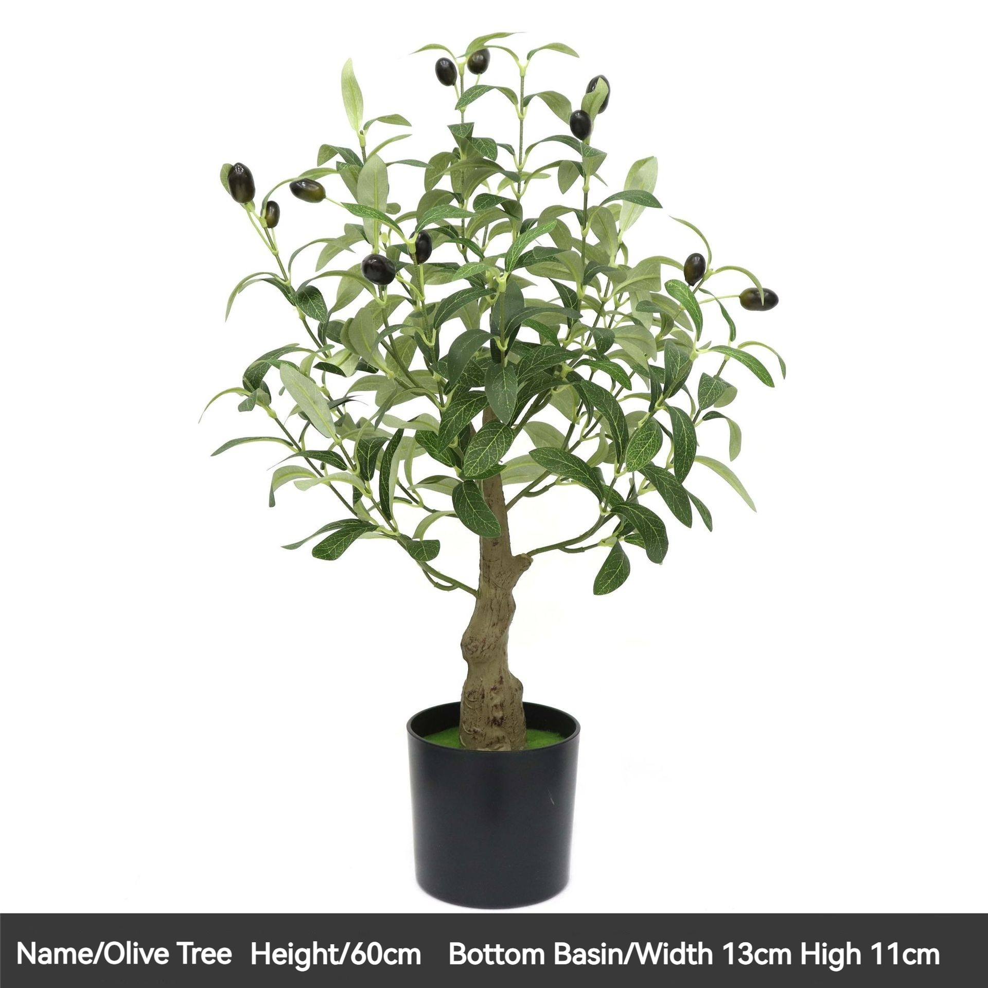 Highly Simulated Artificial Olive Tree Fake Potted Olive Tree Large ...