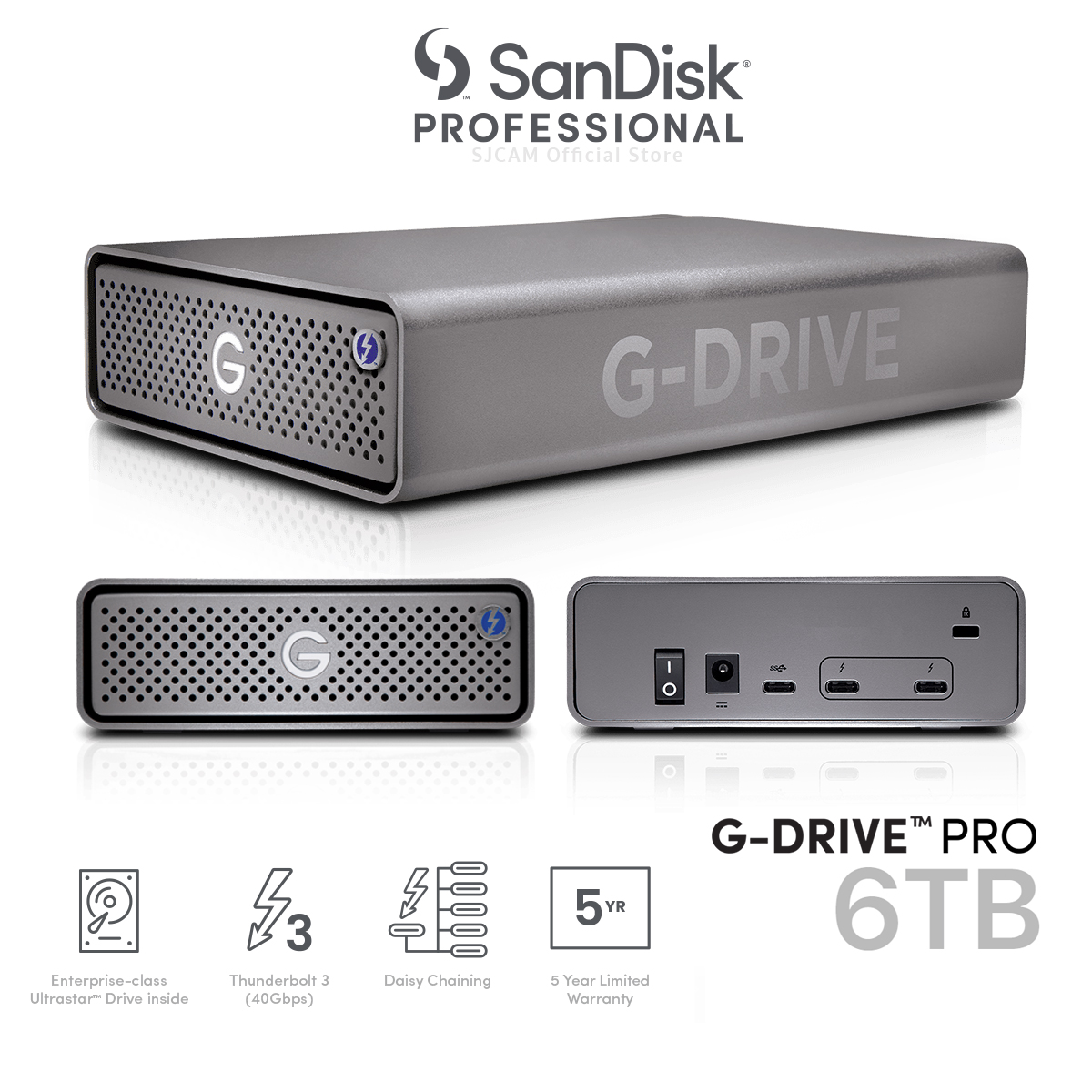 SanDisk Professional G-DRIVE PRO 4TB ,6TB, 12TB ,18TB ( SDPH51J ...
