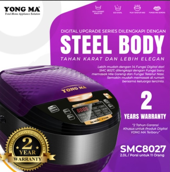 Rice Cooker Magic Com Digital Yong Ma YongMA SMC 8027 / SMC-8027 ...