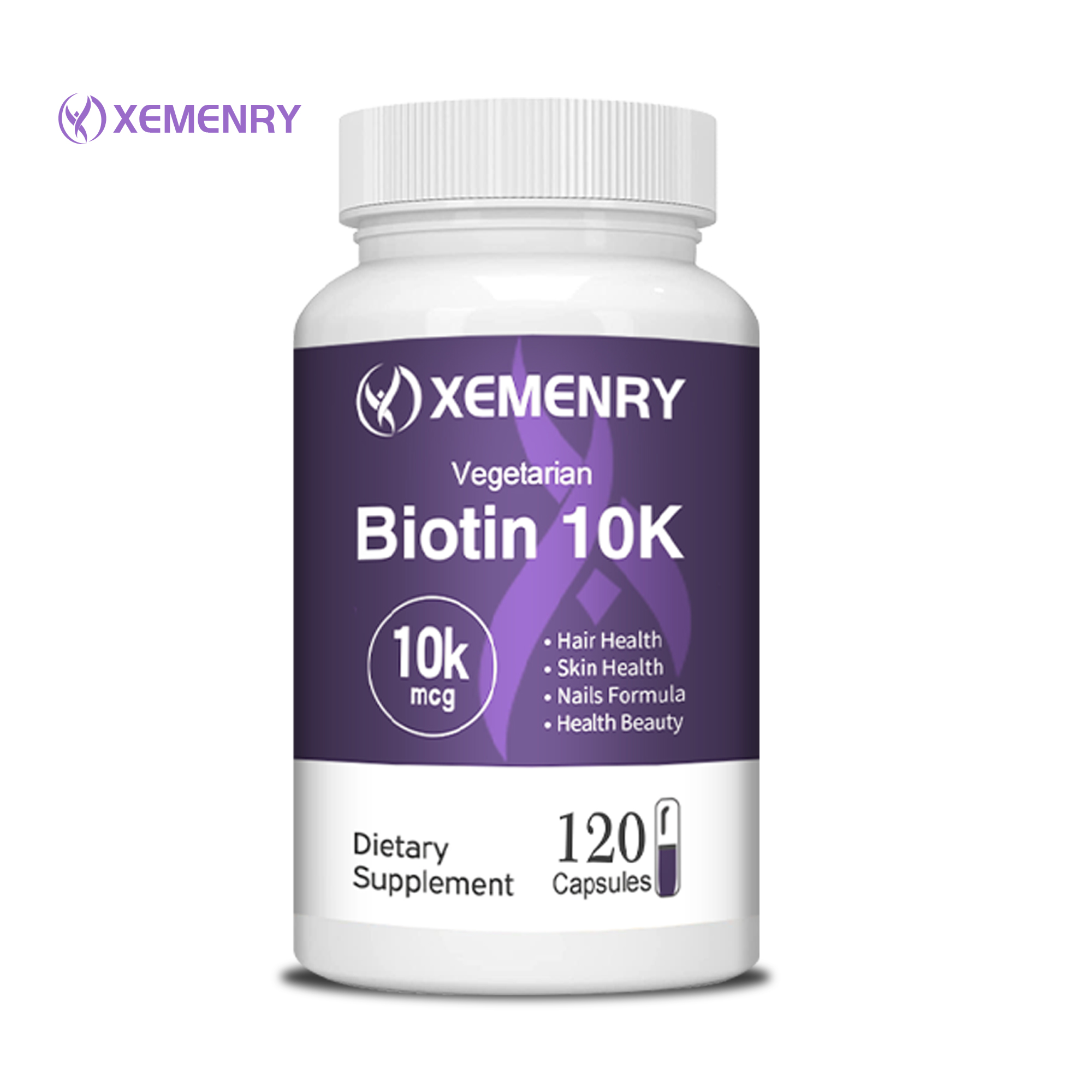 Biotin 10000mcg - with Coconut Oil Vitamin - for Hair Growth, Natural ...