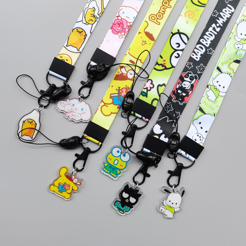 Cinnamon Animation Phone Lanyard Neck Strap Cartoon Keychain ID Card ...