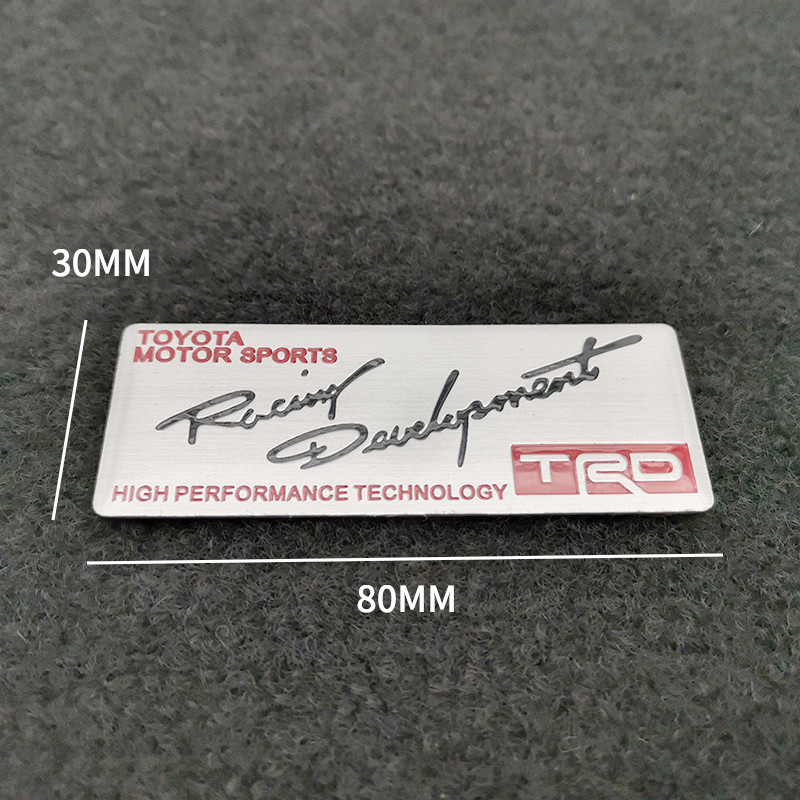 3D Metal Modifying Labels TOYOTA Letters Digital Emblem Car Stickers ...
