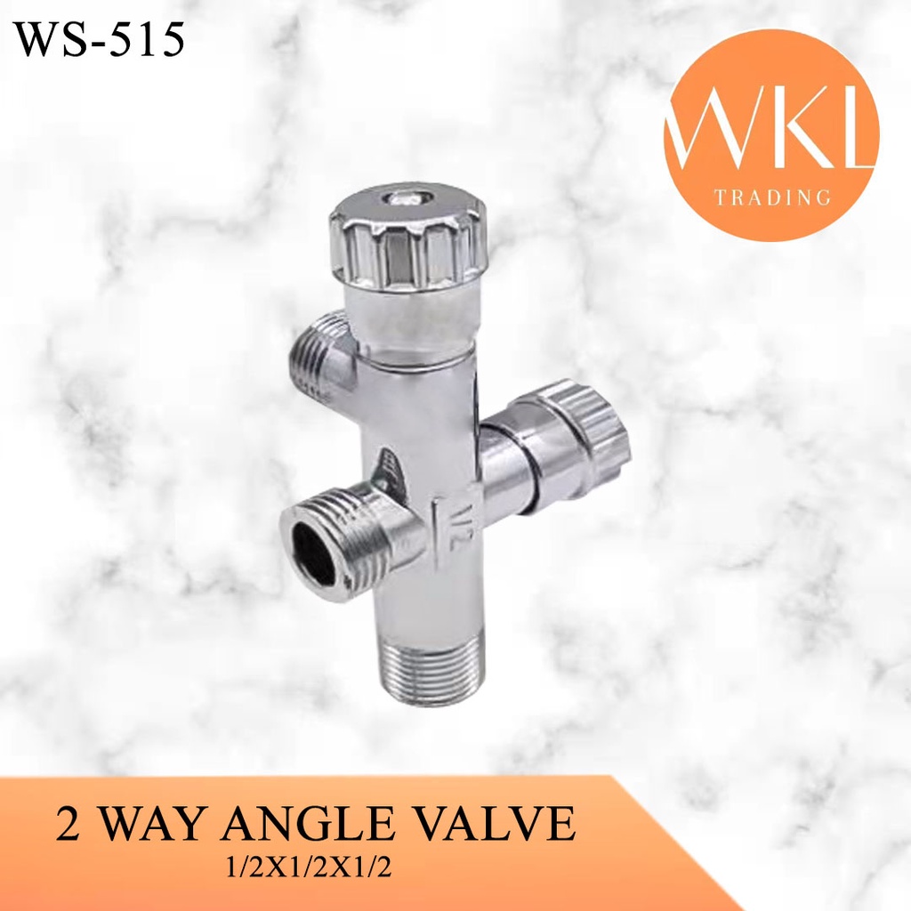 WS-515 DOUBLE ANGLE VALVE WITH DOUBLE HANDLE 1/2X1/2X1/2 | Lazada PH
