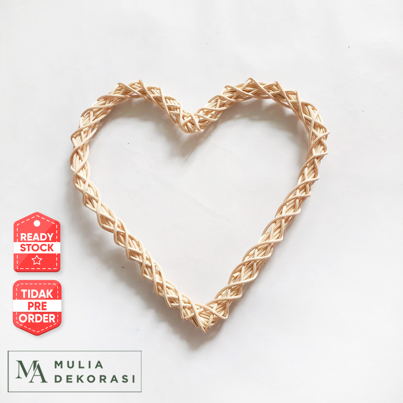 Ring Rotan Hati Dekorasi Backdrop Lamaran Nikahan + Inisial Huruf ...