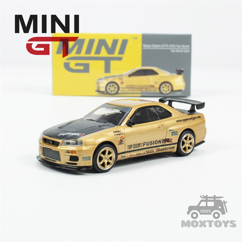 MINI GT 1:64 SKVLINE GT-R (R34) รถโมเดล Diecast ทองคำลับสุดยอด | Lazada ...