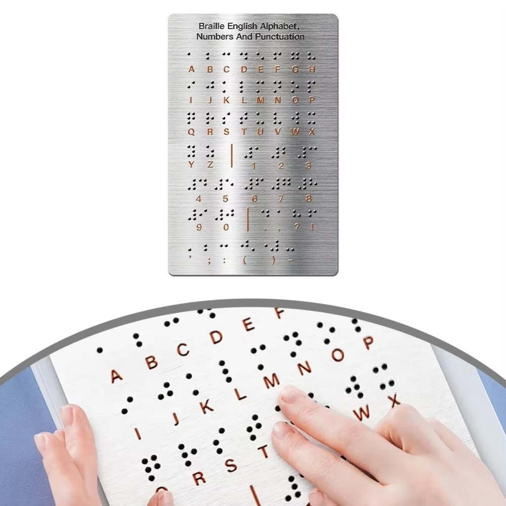 Practical Aluminum Braille Alphabet Board Efficient Braille Learning ...