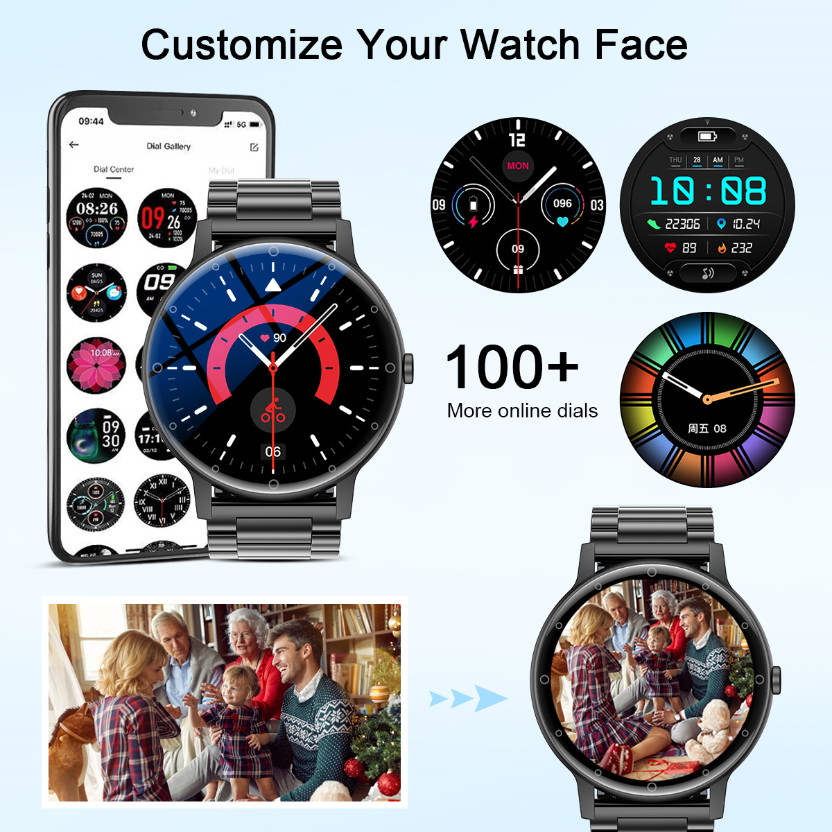 【Limited-time offer】 LIGE Men Outdoor Heart Rate Health Monitor Dials ...