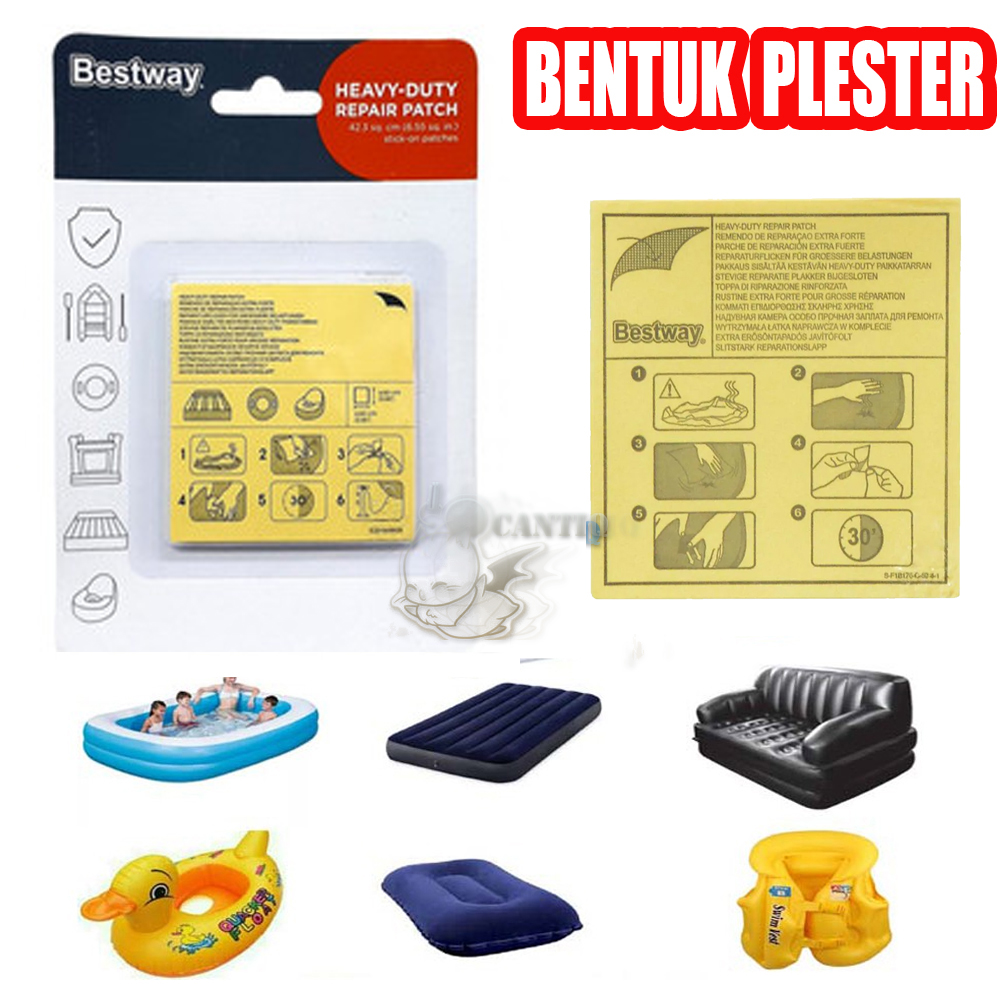 QCF LEM PLESTER Lem Repair / Lem Tambal Kasur Angin / Lem Kolam / Repair Kit Lem / Lem Tambal ...