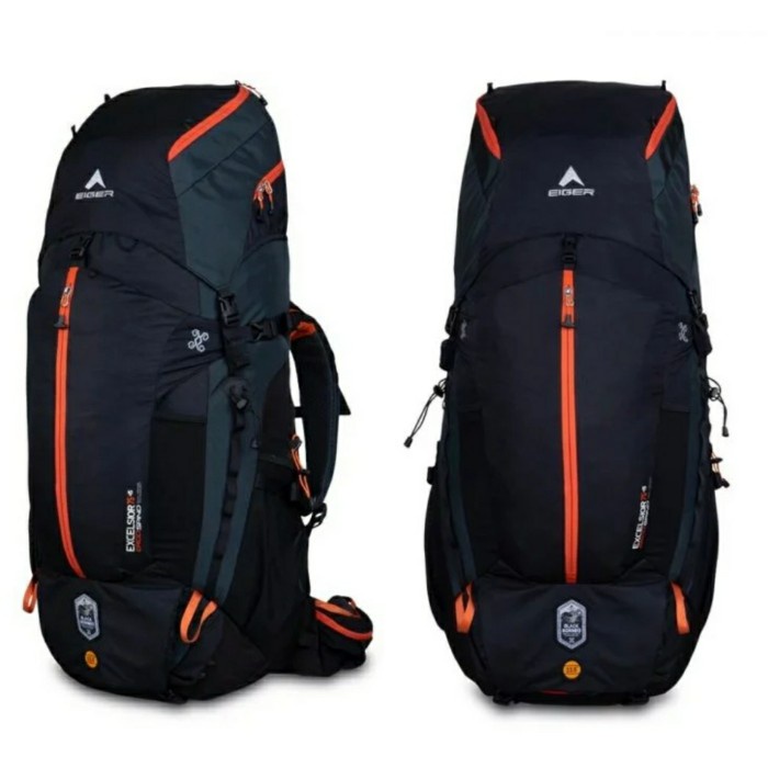 EIGER ORIGINAL EXCELSIOR 75 + 15L 1F RUCKSACK CARRIER 75L TAS KEMPING | Lazada Indonesia