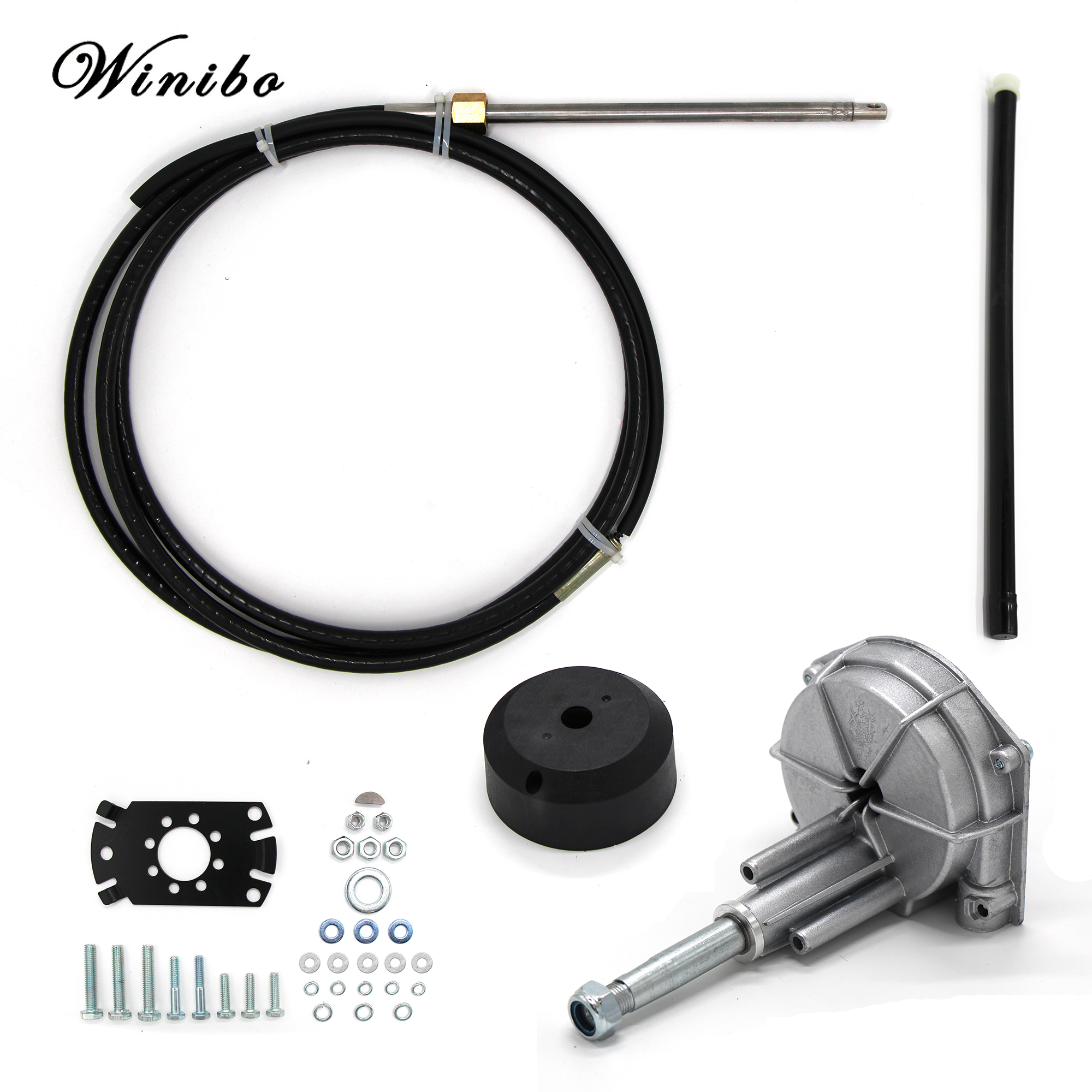 Winibo Marine Outboard Rotary Steering Kit 10 32 Feet Boat Steering Kit Winibo Marine Outboard Rotary Steering Kit 10 32 Feet Boat Steering Kit