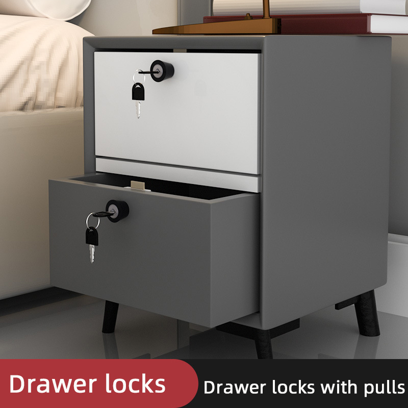 Drawer Lock Cabinet Door Lock With Handle Desk Concealed Closet Lock ...