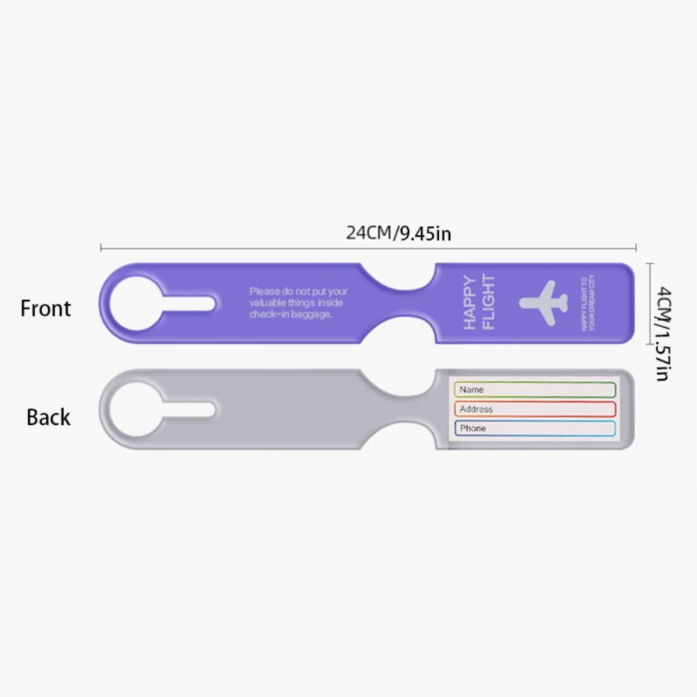 Portable Boarding Pass PVC Luggage Tag Address Label Information Card ...