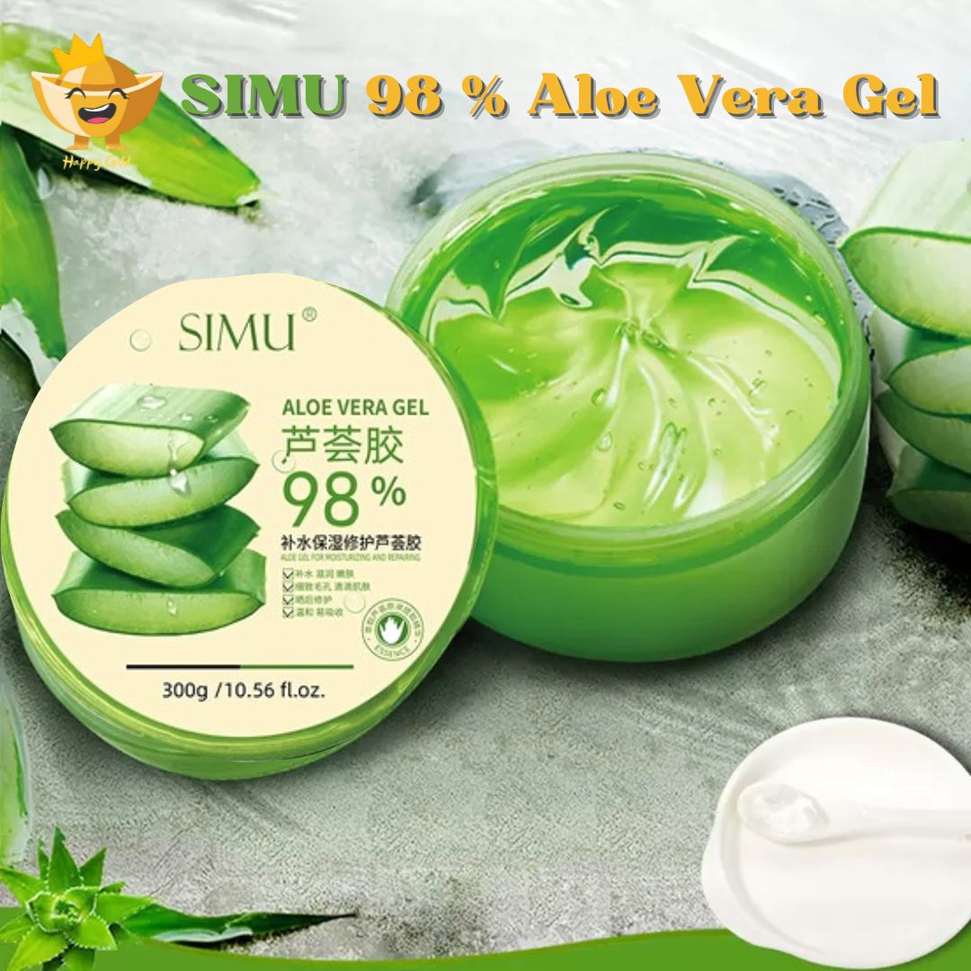 𝓗𝓖 SIMU Original Aloe Vera Green 98% Soothing Aloe Gel Lasting ...