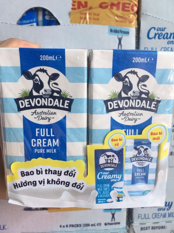 Sữa Tươi Devondale 200ml Nguyên Kem HẢO HẠNG - Xem Ngay