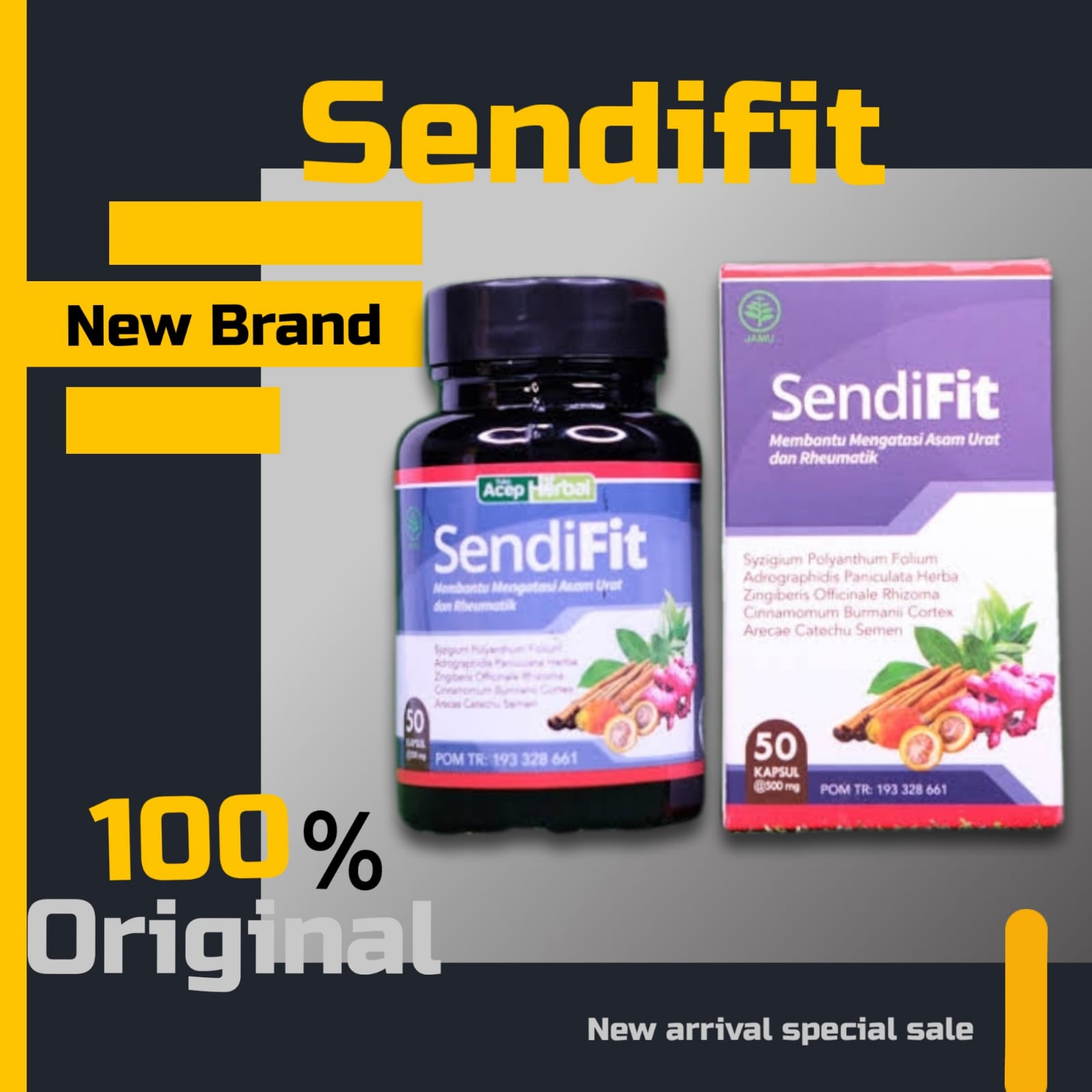 SendiFit Kapsul Acep Herbal - Mengobati Nyeri Tumit Kaki, Obat Taji ...